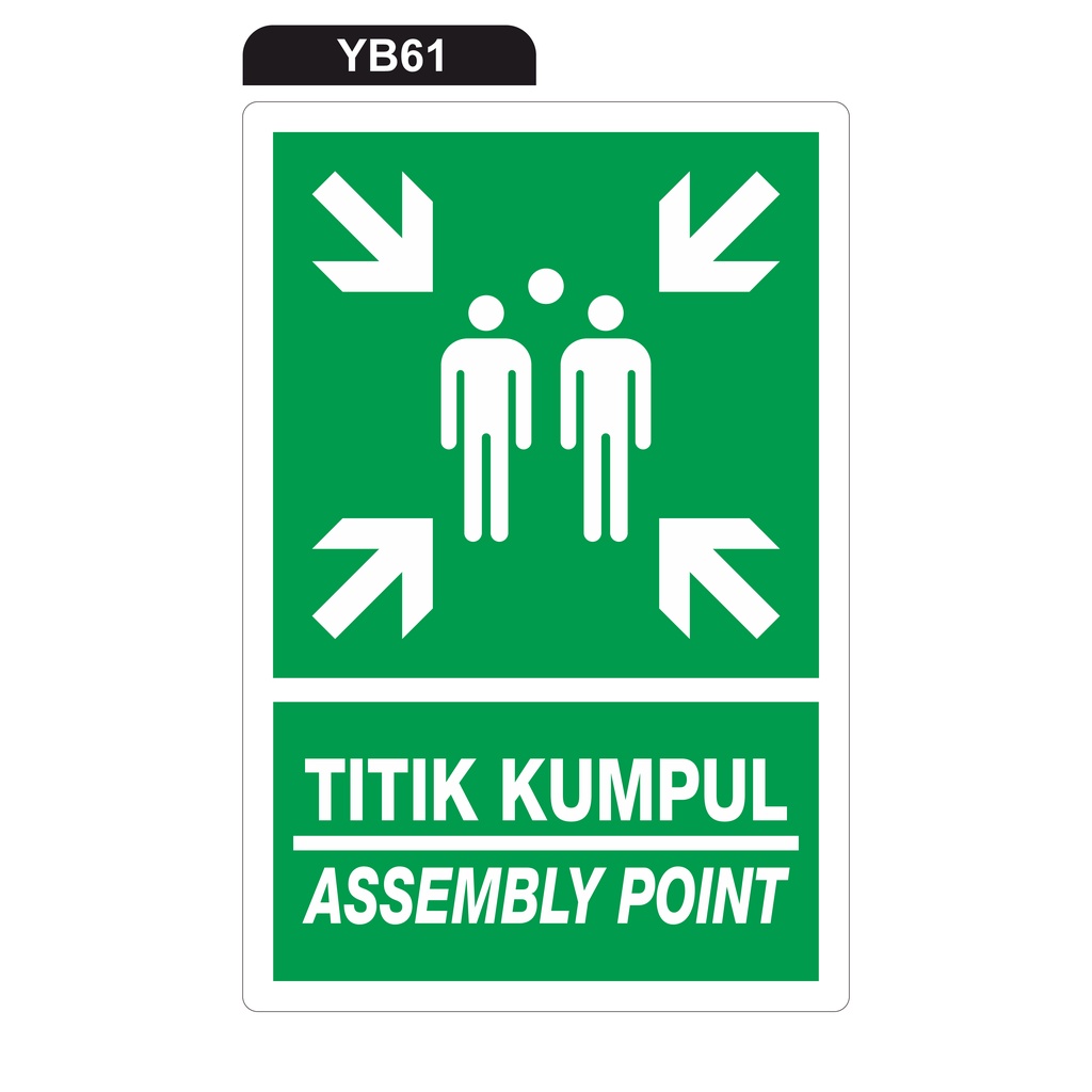 Jual RAMBU TITIK KUMPUL - ASSEMBLY POINT 40X60 CM | Shopee Indonesia