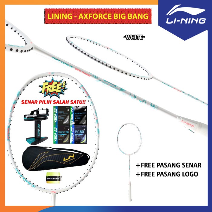 Jual RAKET BADMINTON LINING AXFORCE/AX FORCE BIG BANG/BIGBANG 7U XTRA ...