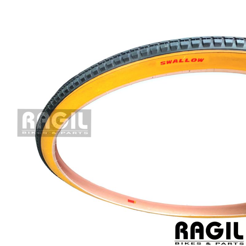 Jual BAN LUAR SEPEDA 28 x 1 1/2 28x1 1/2 SWALLOW KUNING HITAM PUTIH LIS JAWA JOWO ONTHEL ONTEL ...