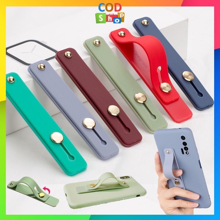 Jual COD - 5710 Strap Bracket Silicone Phone Holder Stand / Finger Grip ...
