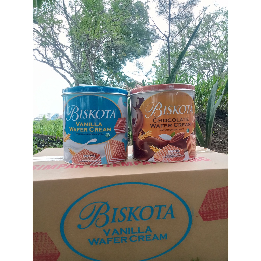 Jual BISKOTA WAFER CREAM ALL VARIANT CHOCOLATE, VANILLA / BISKOTA WAFER ...