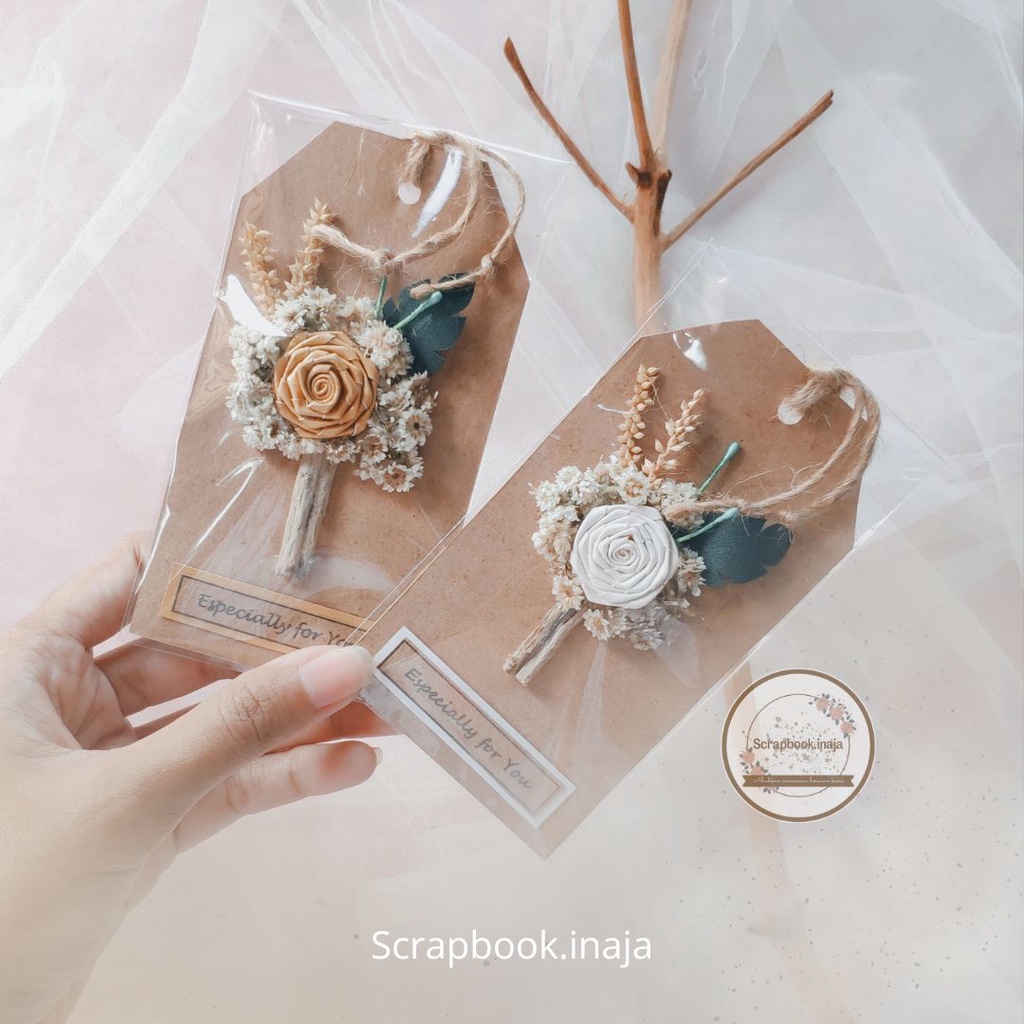 Jual Hang Tag Dried Flower | Label Bunga Kering | Tag Kartu Ucapan ...