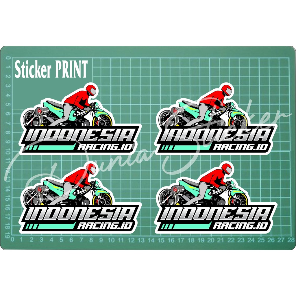Jual Stiker print Racing variasi motor /Sticker kata kata / sticker ...