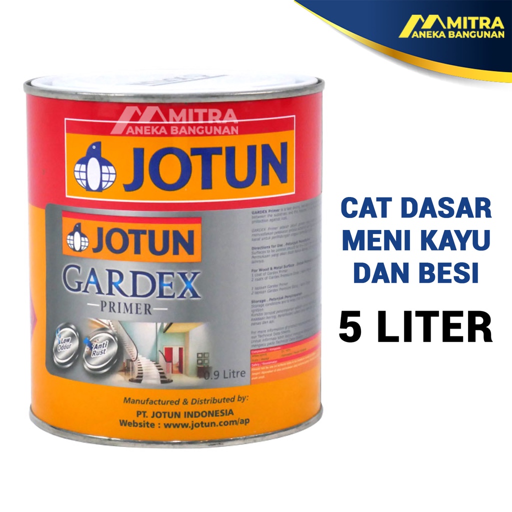 Jual GARDEX PRIMER JOTUN 5 LITER / CAT DASAR KAYU DAN BESI / MENI KAYU ...