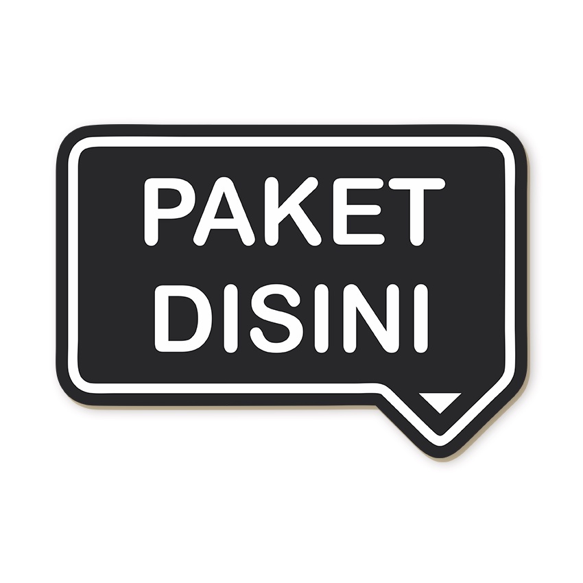 Jual Signage Akrilik "PAKET DISINI" Wall Sign/ Papan Petunjuk Acrylic ...