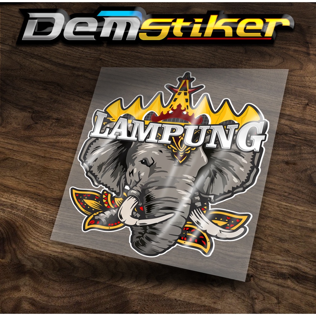 Jual Stiker gajah lampung | stiker gajah lampung printing | stiker ...