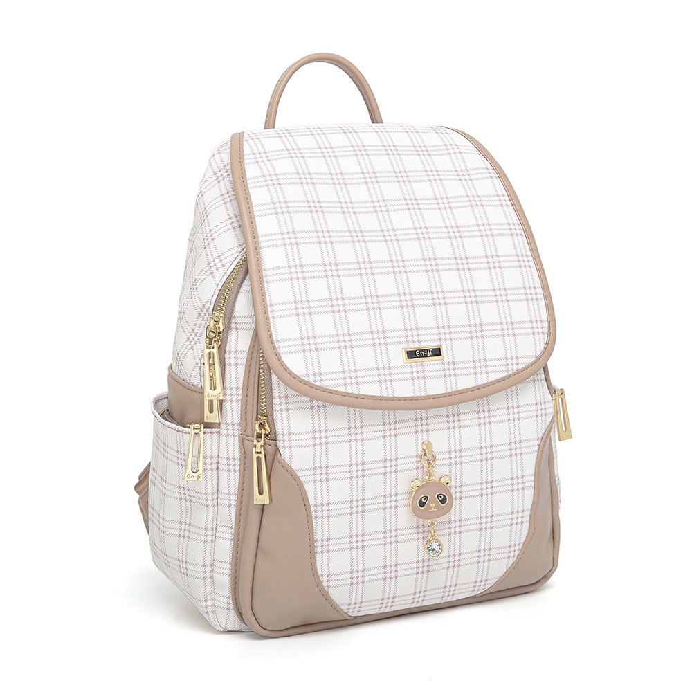 Jual En-ji Gyomi Backpack - Khaki | Shopee Indonesia