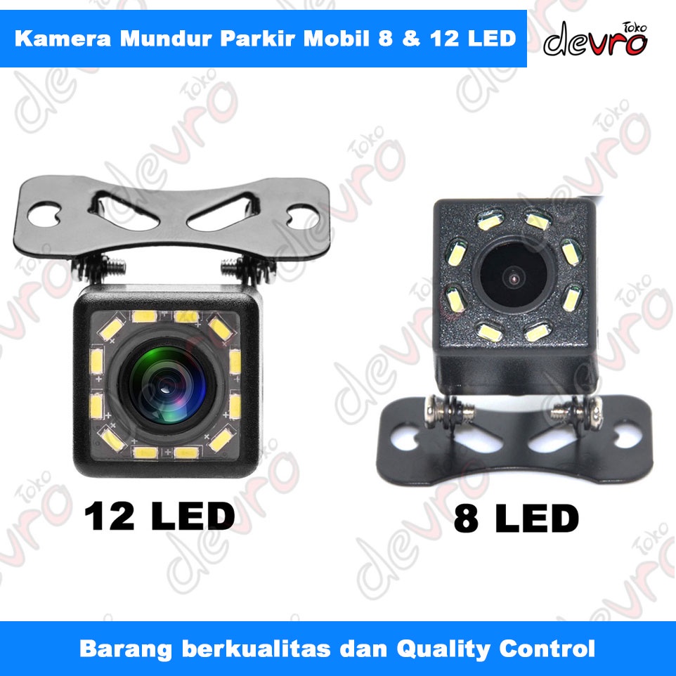 Jual Kamera Mundur Mobil - Kamera Parkir Mobil 12 LED dan 8 LED Nightvision - S12 | Shopee Indonesia