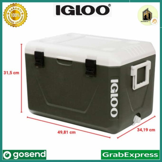 Jual Igloo 27 Ltr Cooler Box Nestable - Hijau / tempat menahan suhu ...