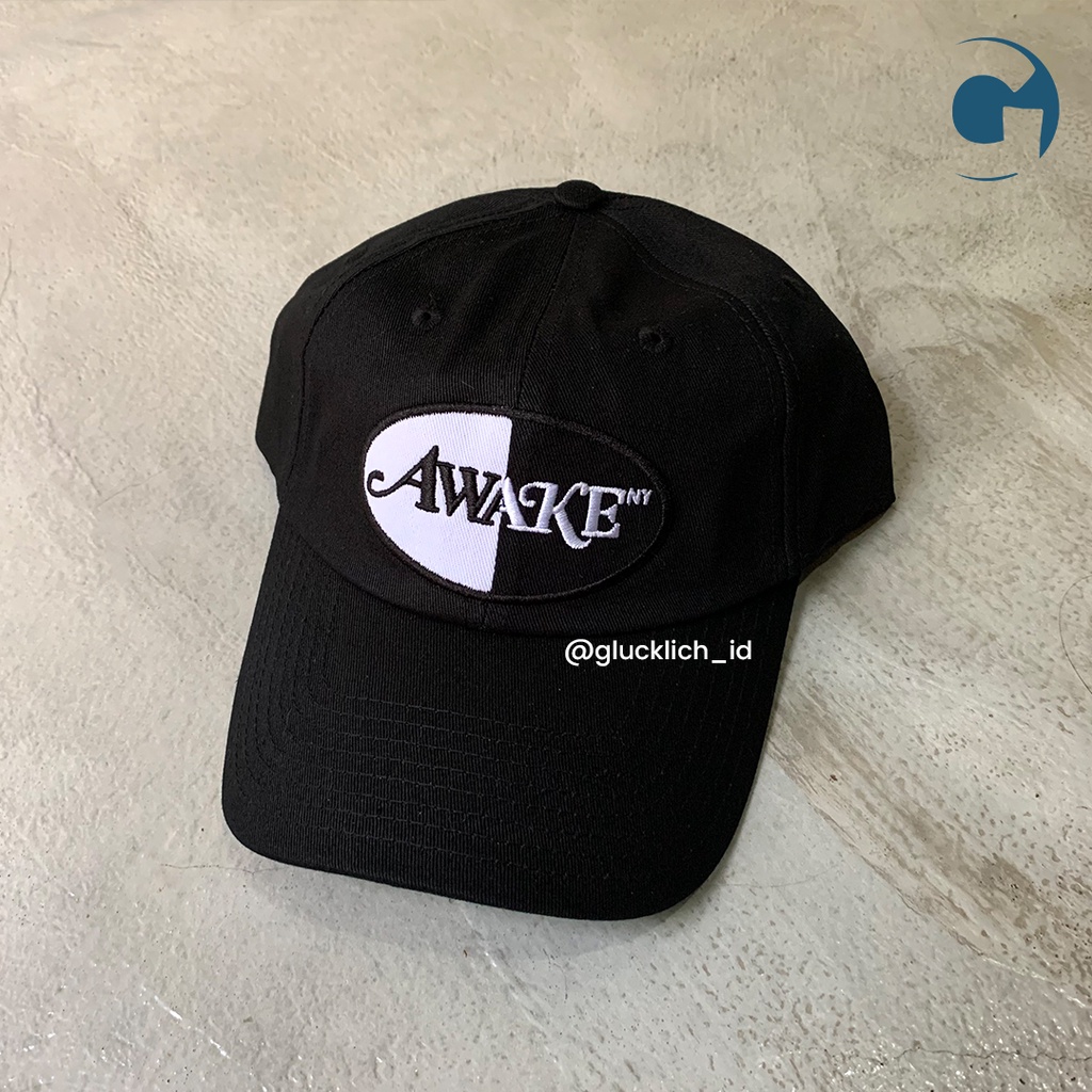 Jual Awake Ny, Split Logo Cap in Black | Shopee Indonesia