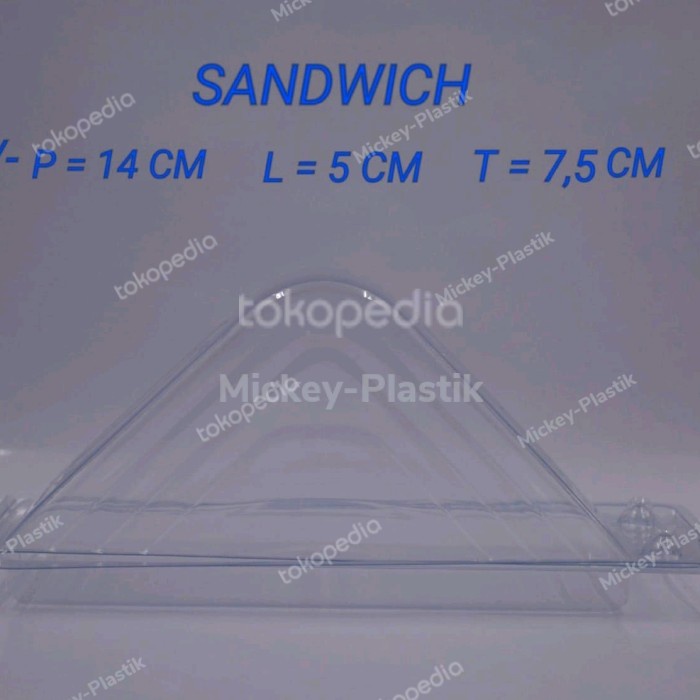 Jual MIKA SANDWICH / MIKA SEGITIGA / PLASTIK SANWICH / MIKA ROTI ISI 50 ...