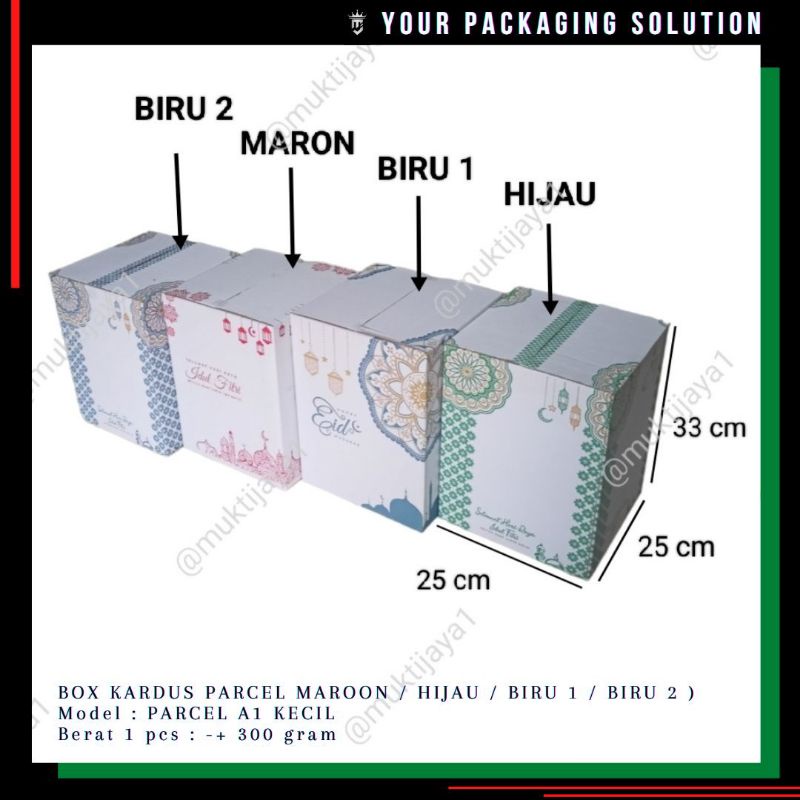 Jual BOX PARCEL A1 KECIL • 25x25x33cm • Kardus || Lebaran || Idul Fitri ...