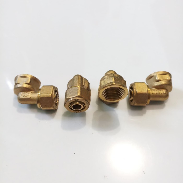 Jual Laku Knee/Kenie Drat Dalam Untuk Air Panas Kuningan 1/2" | Shopee Indonesia