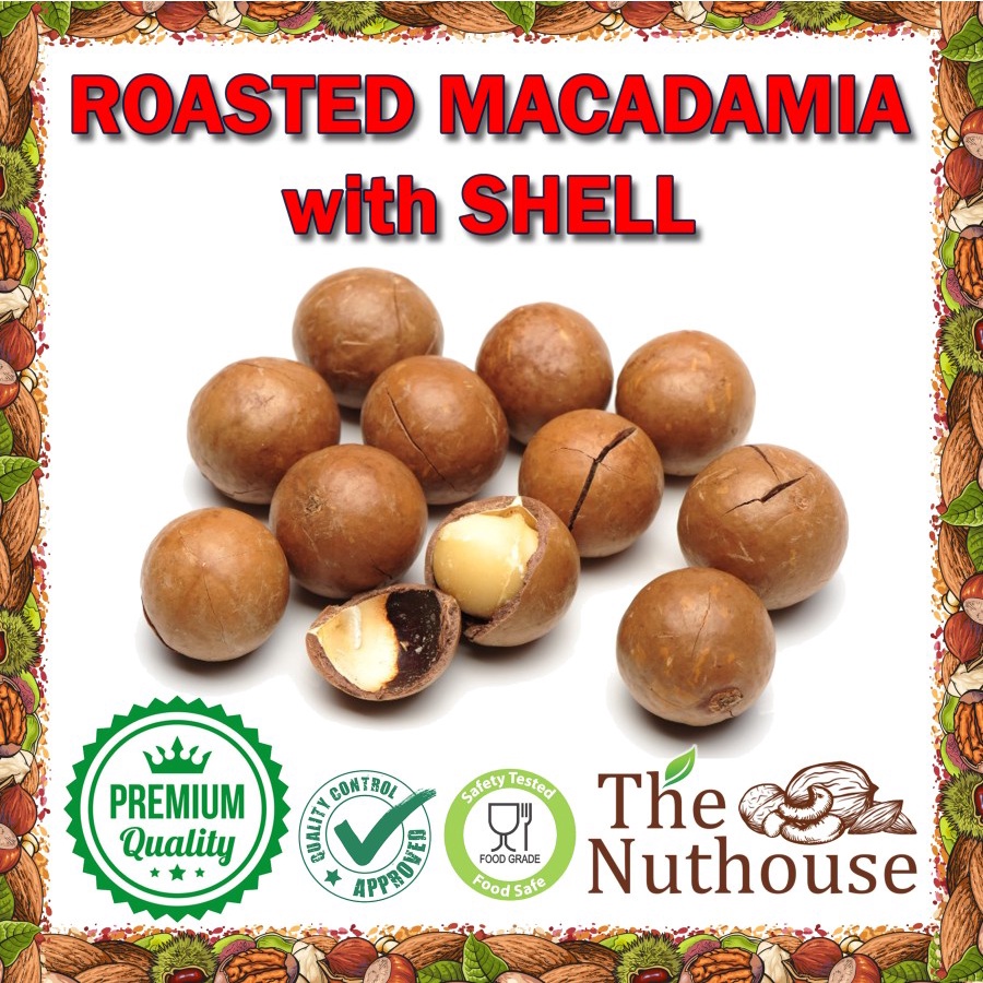 Jual 500gr Roasted Macadamia Nuts with Shell / Kacang Macadamia ...