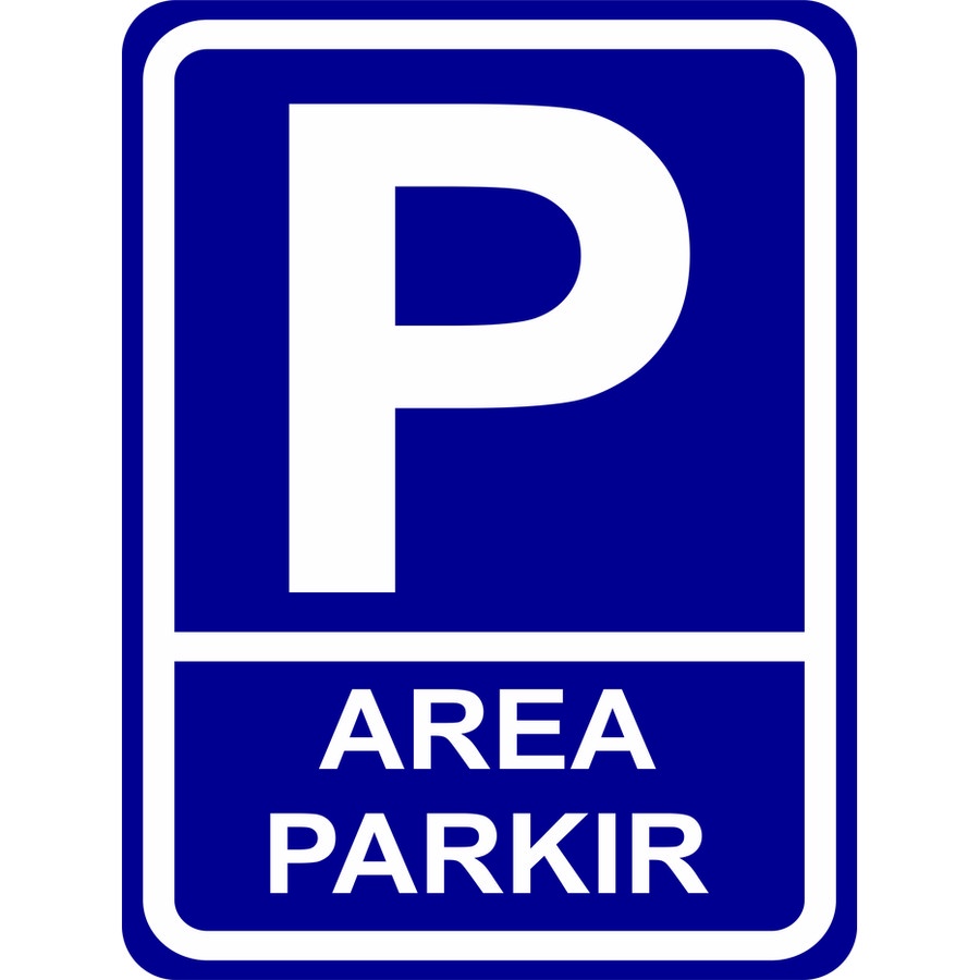 Jual AKRILIK SIGN AREA PARKIR 40X60 CM K3 RAMBU SAFETY RAMBU PLAT ...
