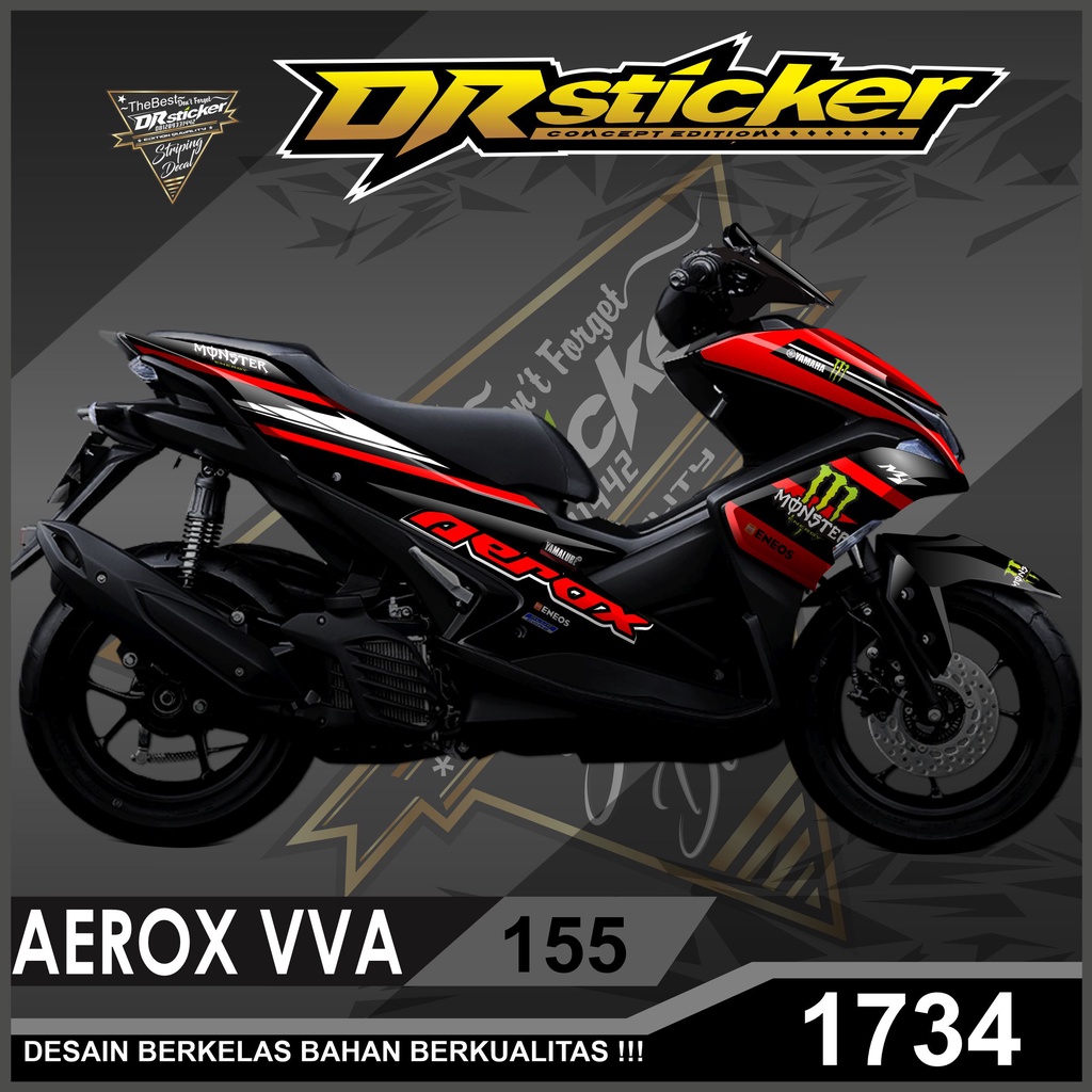 Jual stiker aerox full body aksesoris motor Aerox Vva 155 lis variasi ...