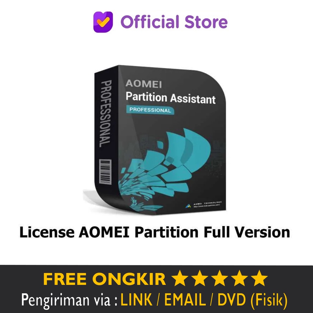 Jual License AOMEI Partition Assistant ProfessionLicense AOMEI ...