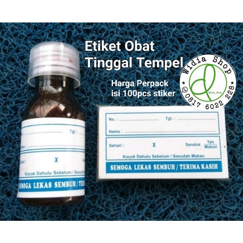 Jual etiket obat , lebel obat , lebel sirup , stiker obat, lebel tablet ...