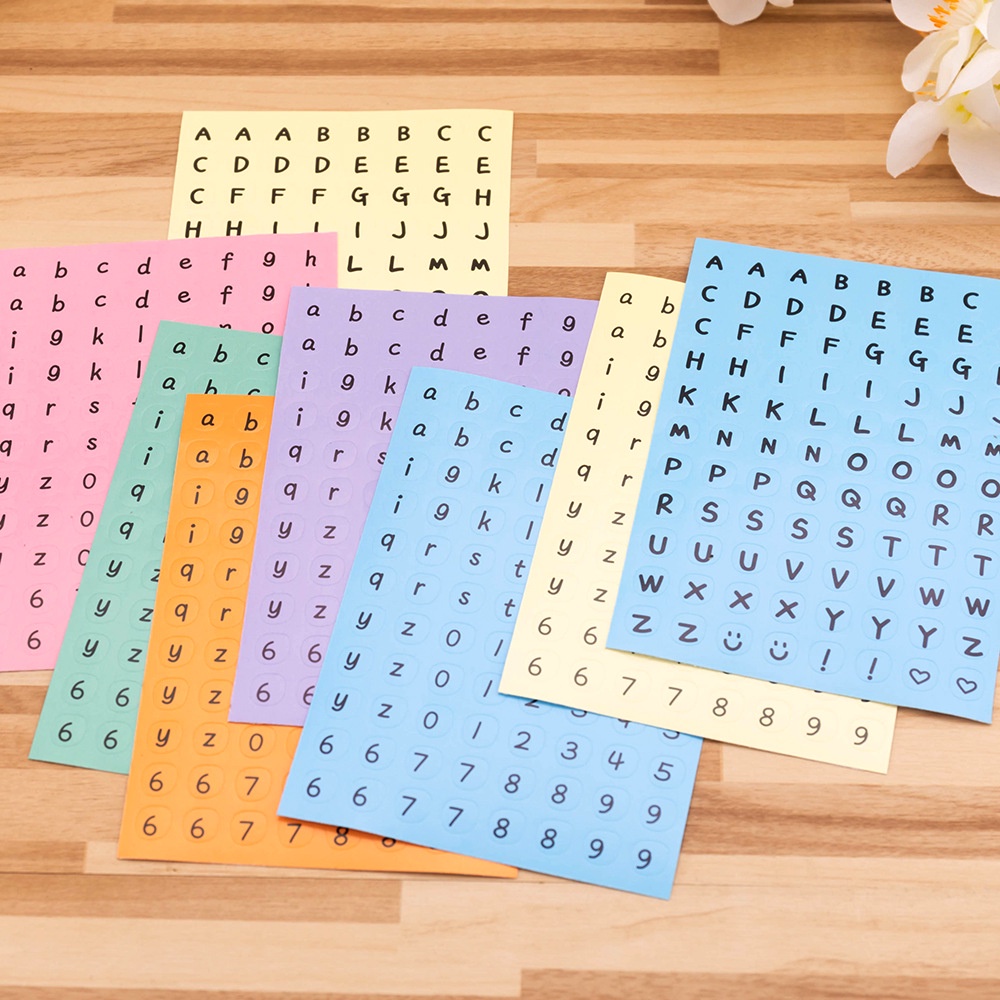 Jual Sticker Huruf dan Angka / Alphabet / Numeric / Alfabet / Numeric ...