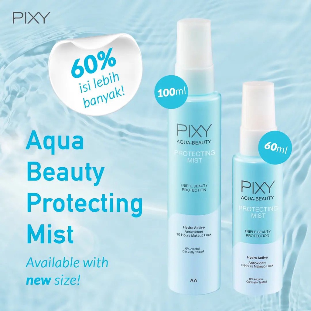 Jual PIXY AQUA PROTECTING MIST SETTING SPRAY | Shopee Indonesia