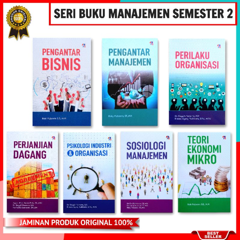 Jual BUKU MANAJEMEN SEMESTER 1 PENGANTAR BISNIS PERILAKU ORGANISASI PERJANJIAN DAGANG PSIKOLOGI ...