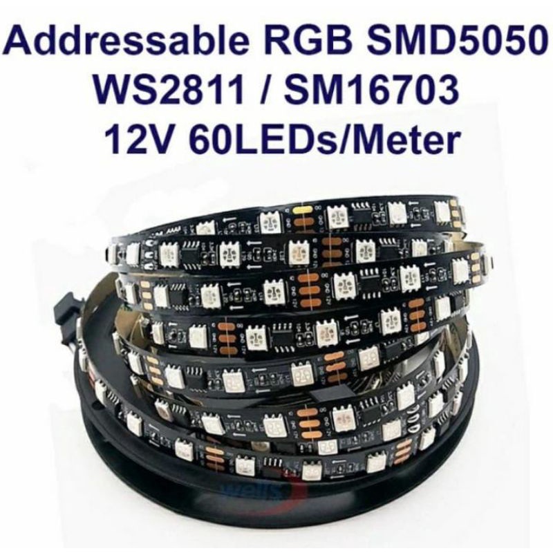 Jual Lampu LED Strip RGB WS2811 SMD 5050 | Shopee Indonesia