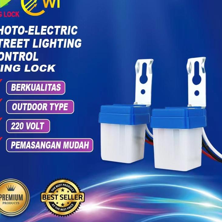 Jual Promo Photocell WING LOCK Photo Controls Sensor Cahaya WINGLOCK 3A ...