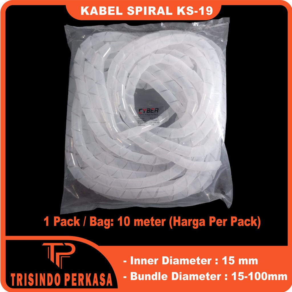 Jual Kabel Spiral / Spiral Wrapping Band KS-19 KS 19 KS19 Spiral Kabel ...