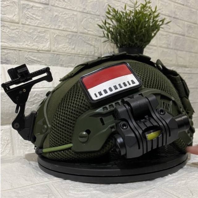 Jual HELM CUSTOM HELM BALISTIK KEVLAR LEVEL 3A FULL SET ANTI PELURU TNI ...
