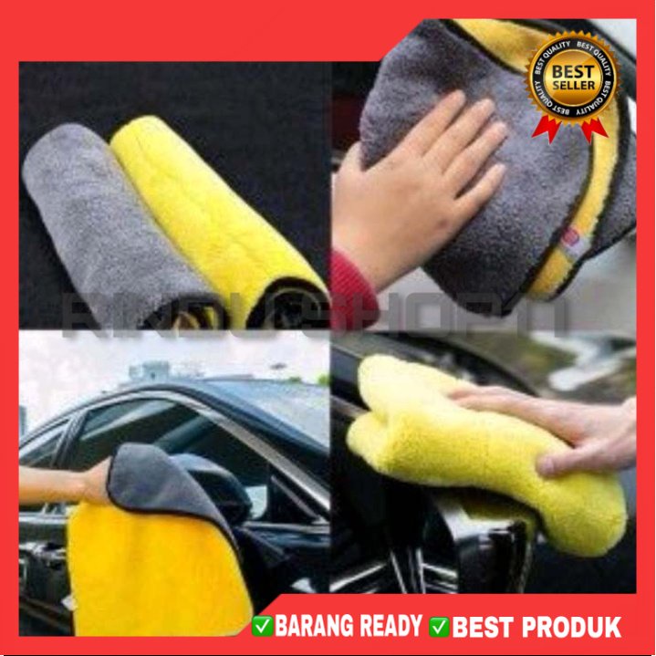 Jual LAP MOBIL Kain Lap Microfiber Serbaguna 30x30cm Kain Lap Mobil ...