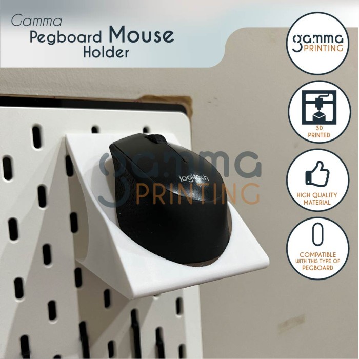 Jual Pegboard Mouse Display Stand Holder Hook Rak Shelf Gamma | Shopee ...