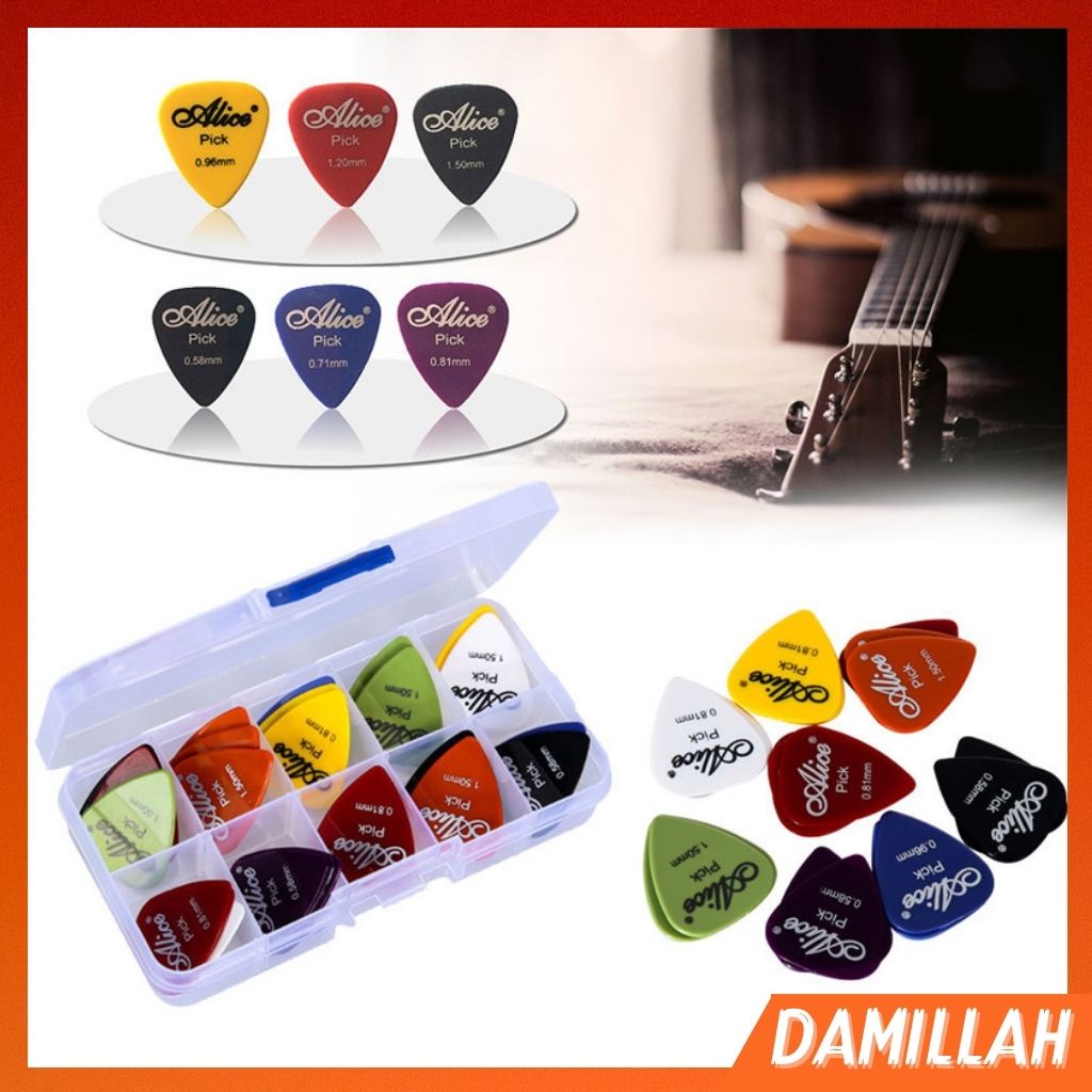 Jual Pick Gitar ALICE stubby - Pick Guitar Bass Akustik Elektrik 1-2-3 ...
