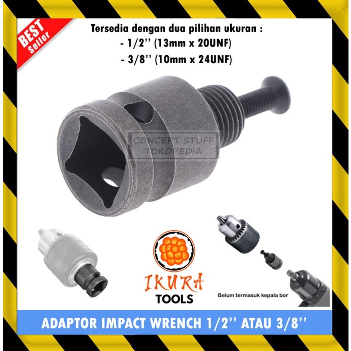 Jual Matabor Converter Adaptor Kepala Mata Bor Impact Wrench 13Mm ...