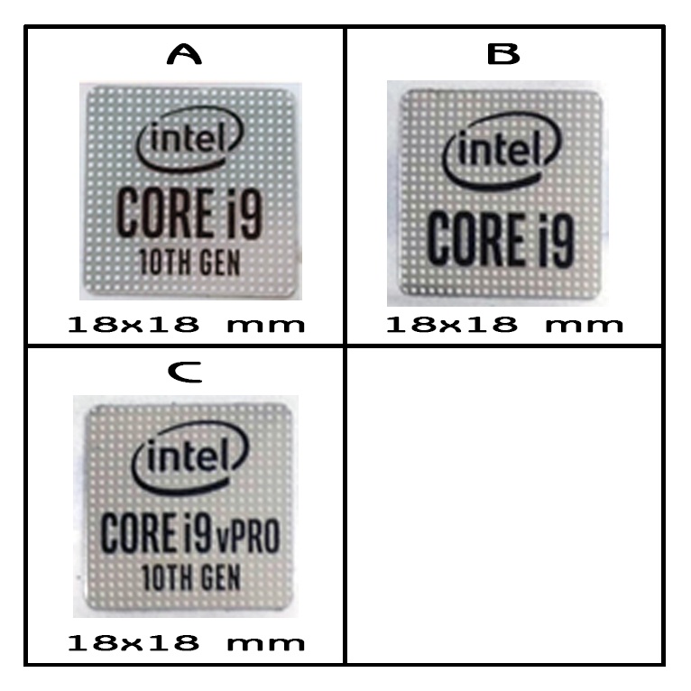 Jual Stiker Sticker Logo IntelCore i9 Gen 10 Original | Shopee Indonesia