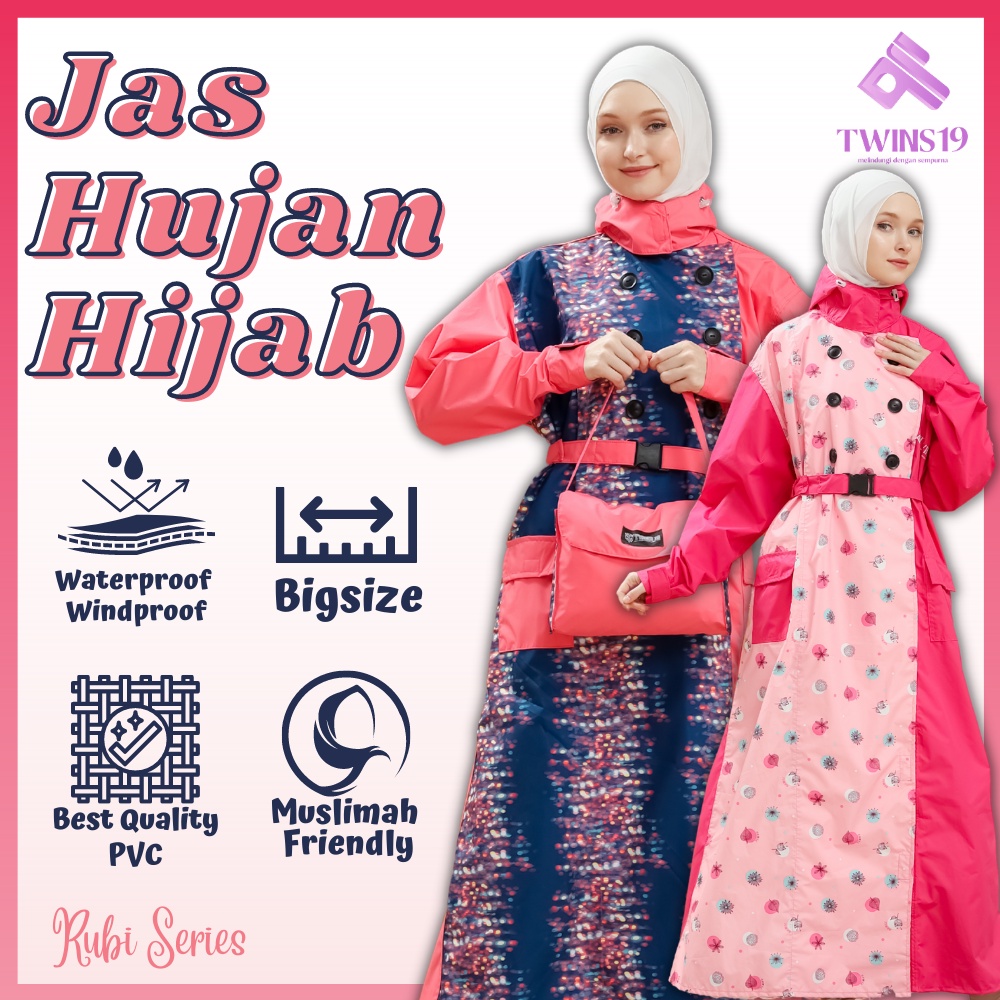Jual Jas Hujan Wanita Model Gamis Muslimah Jas Hujan Hijab Syar'i Jumbo ...