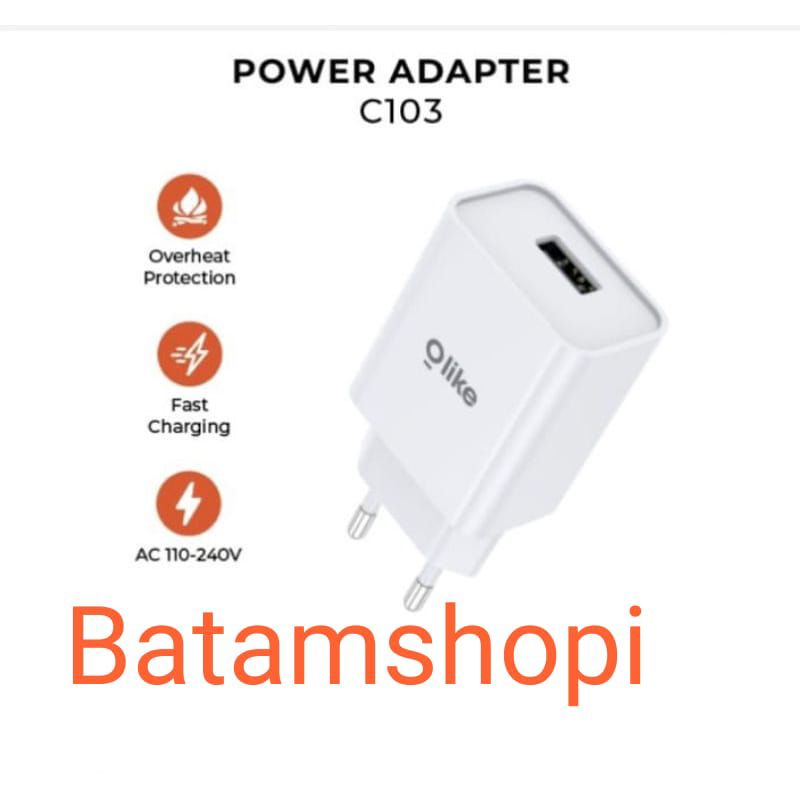 Jual Olike power adapter C103 2.4a charger olike new | Shopee Indonesia