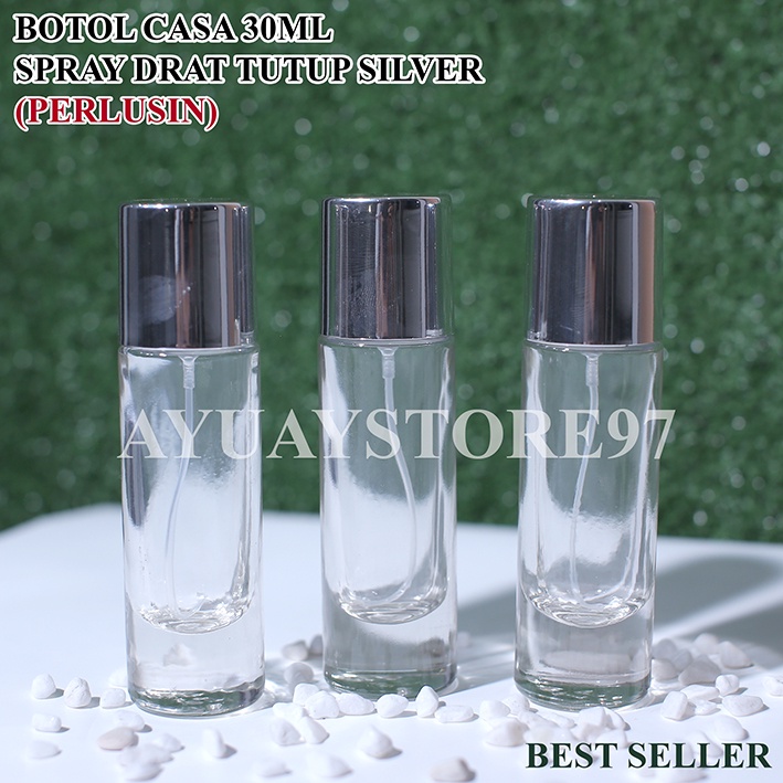 Jual BOTOL PARFUM CASA DRAT 30ML SILVER PELRUSIN | Shopee Indonesia