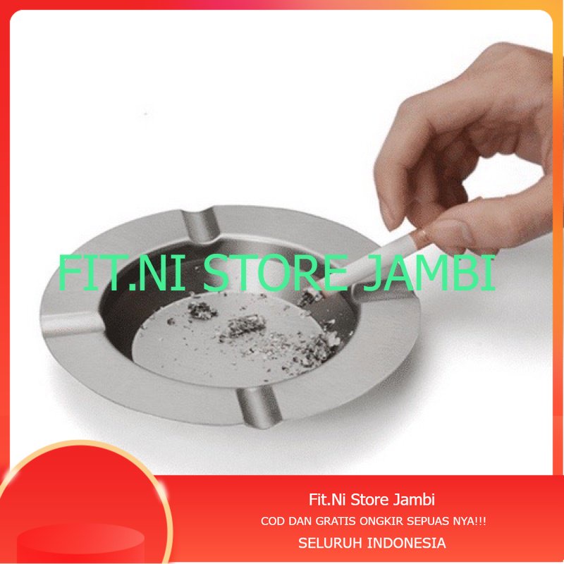 Jual ASBAK STAINLESS STEEL/ ASBAK SENH BULAT TEMPAT ASBAK ROKOK ...