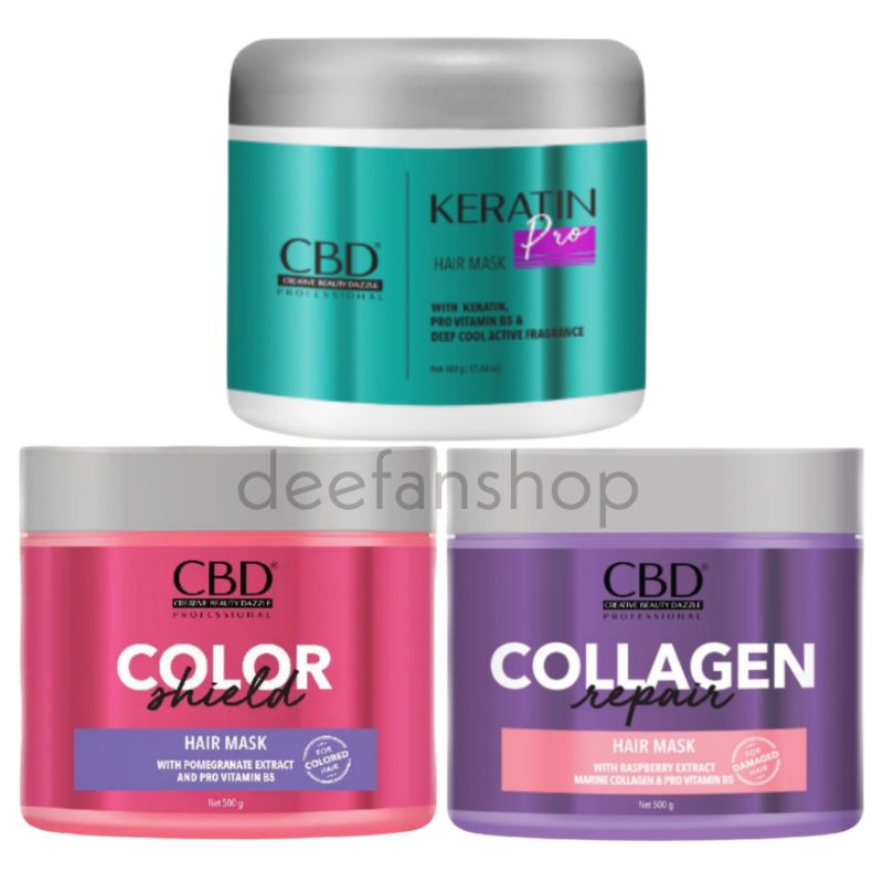 Jual CBD Hair Mask Keratin Pro / Color Shield / Collagen / Bio+Peptide ...