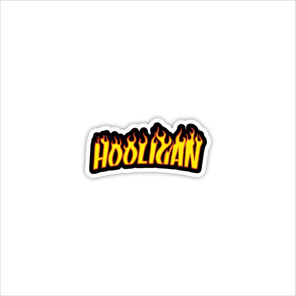 Jual STIKER BRAND DISTRO HOLLIGANSS API STIKER DISTRO CLOTHING STIKER ...