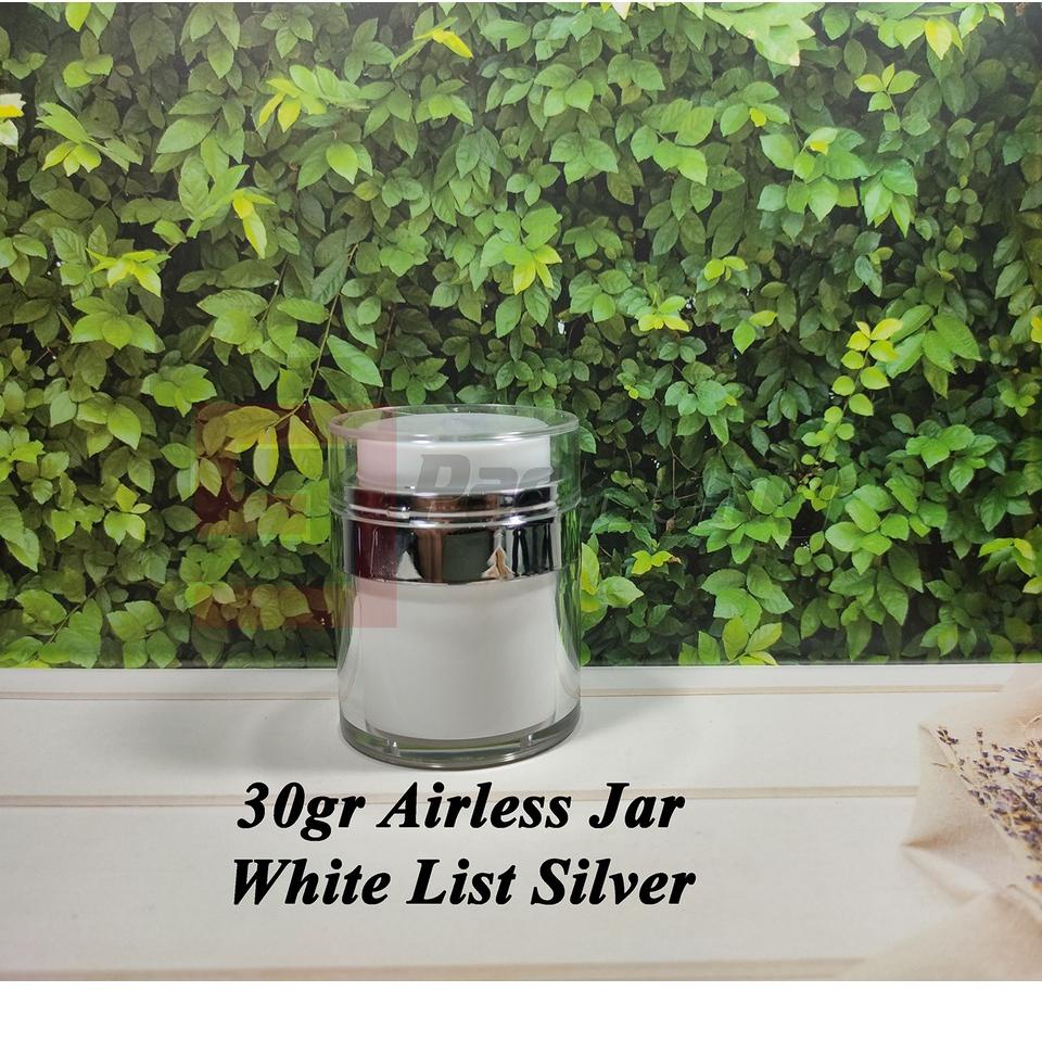 Jual Belanja disini Retail 30gr Pot Airless Jar white / putih list ...