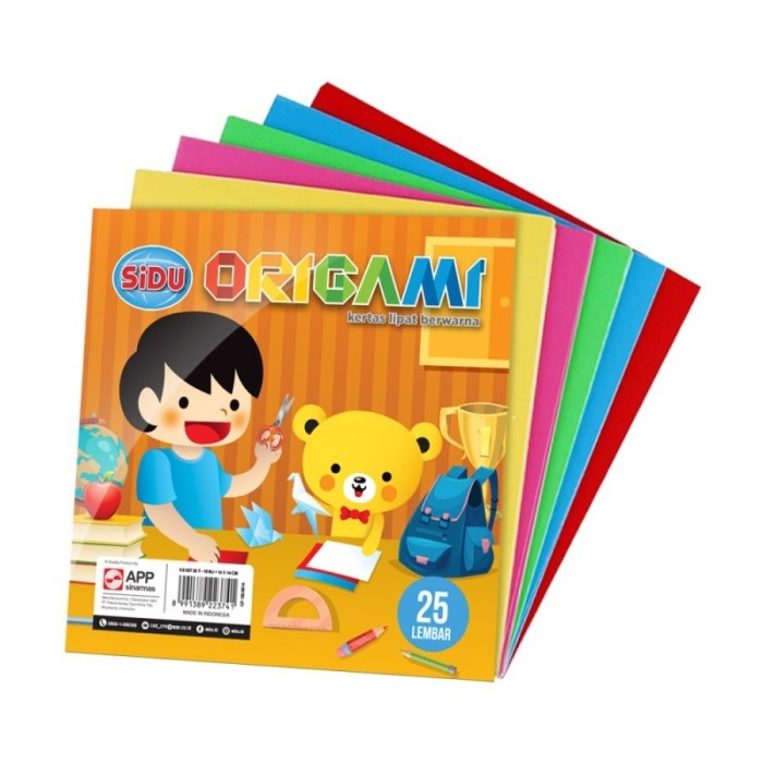 Jual Sidu Origami Paper Kertas Lipat Berwarna 14 x 14 cm Isi 25 Lembar ...
