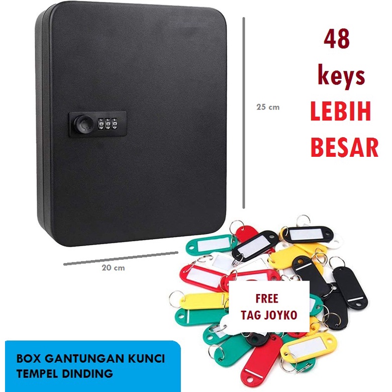 Jual PROMO ! Key Box Kotak gantungan Kunci dinding 48 Kunci kombinasi ...
