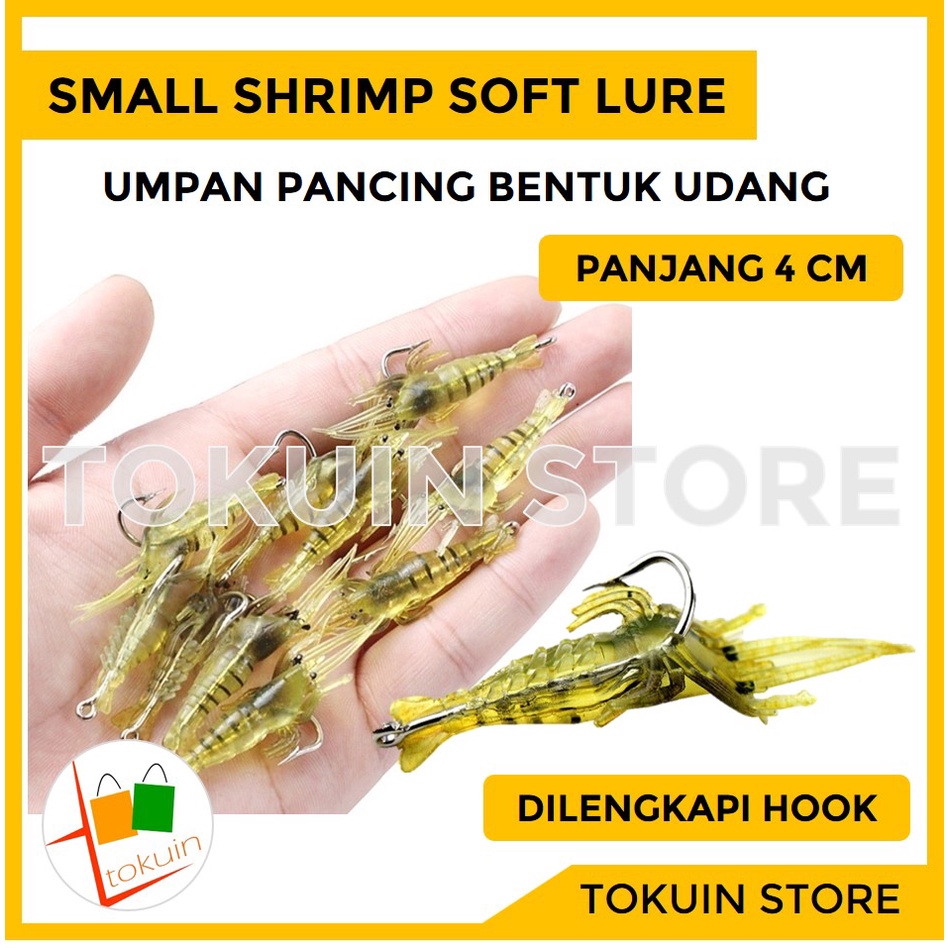 Jual Shrimp Soft Fishing Lure Bait Umpan Casting Mata Pancing Udang ...