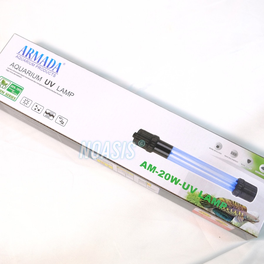 Jual ARMADA Lampu Uv Ultraviolet Aquarium 5 7 9 11 13 15 20 Watt - 20 WATT | Shopee Indonesia