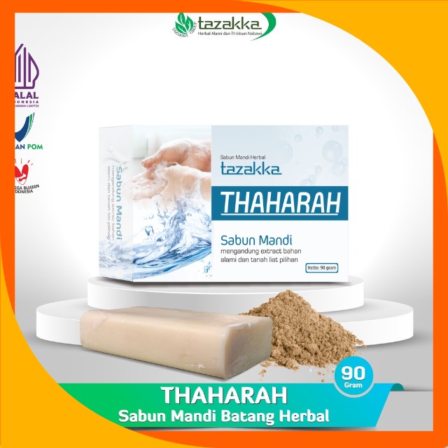 Jual Sabun Mandi Tazakka sabun Thaharah 90gr Ekstra Tanah Liat ...