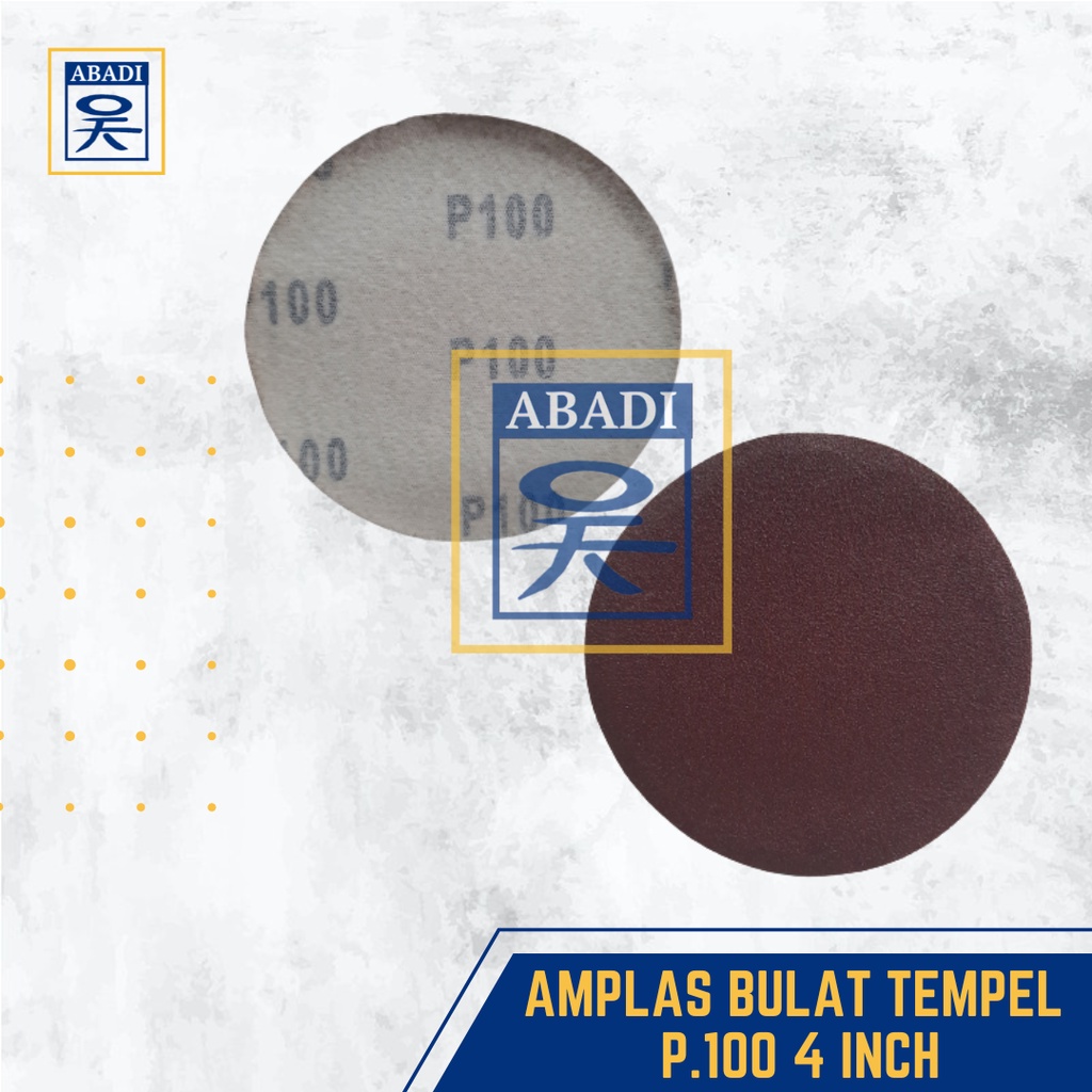 Jual AMPLAS BULAT TEMPEL P.100 - P.220 4 INCH | Shopee Indonesia