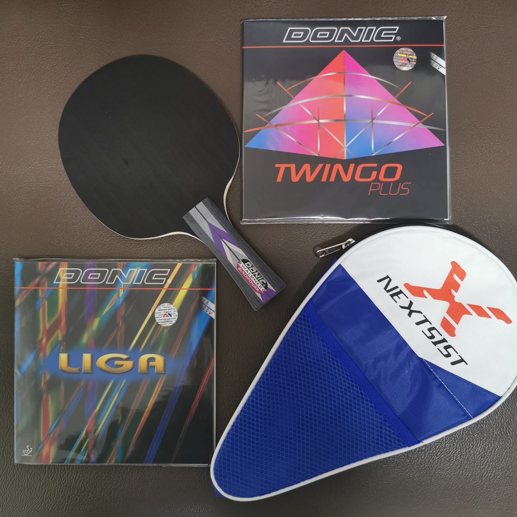 Jual Donic Bat Tenis Meja Black Power Kombinasi Karet Donic Set | Shopee Indonesia