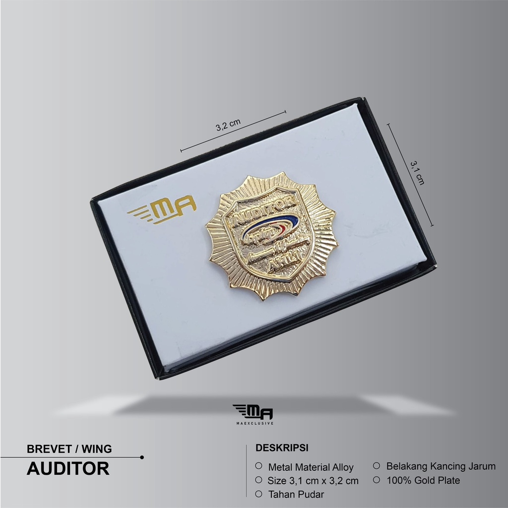 Jual WING AUDITOR BREVET BRIVET PIN | Shopee Indonesia