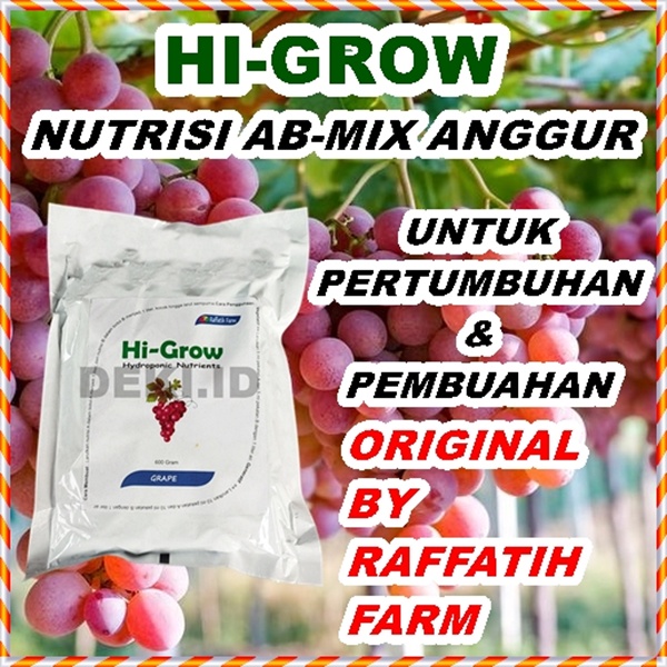 Jual OLIV Pupuk Hi-Grow Nutrisi AB Mix Hidroponik Buah Anggur HiGrow By Raffatih Farm | Shopee ...